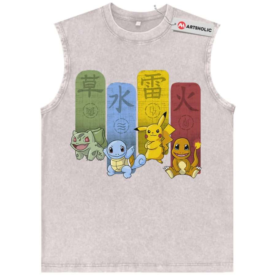 Pokemon Tank Top, Anime Tank Top, Vintage Tank Top – Artsholic – Fan ...