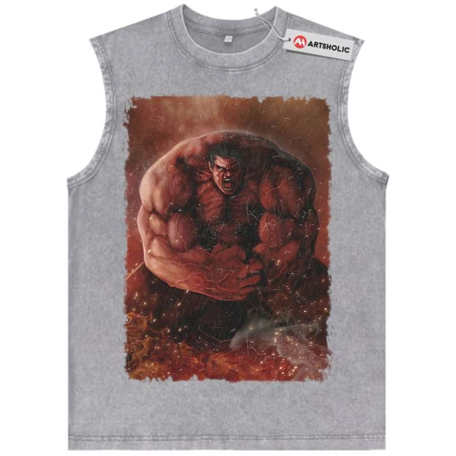Red Hulk Tank Top, Marvel Comics Tank Top, Vintage Tank Top – Artsholic ...