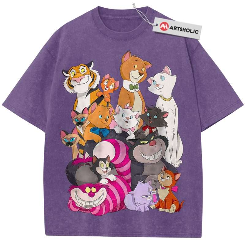 Disney Cat Shirt, Animated Shirt, Vintage Tee – Artsholic – Fan Art Merch