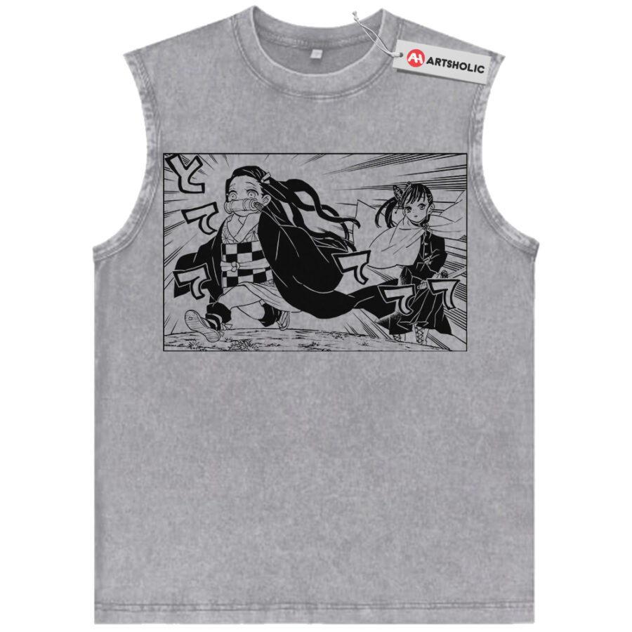 Nezuko vs Kanao Tank Top, Demon Slayer Tank Top, Anime Tank Top ...